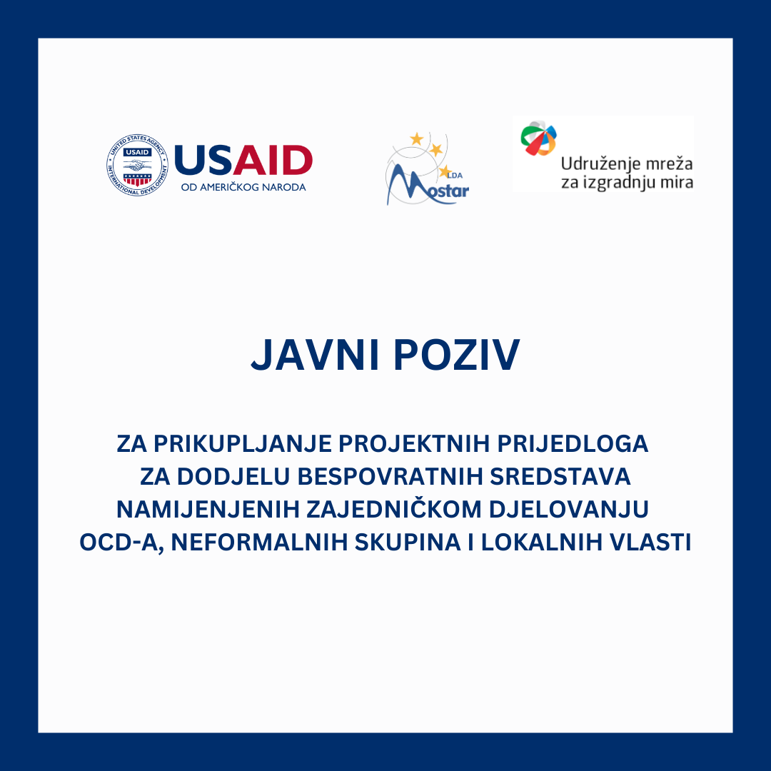Mostar: Javni poziv za prikupljanje projektnih prijedloga za dodjelu ... Mostar: Javni poziv za prikupljanje projektnih prijedloga za dodjelu ...